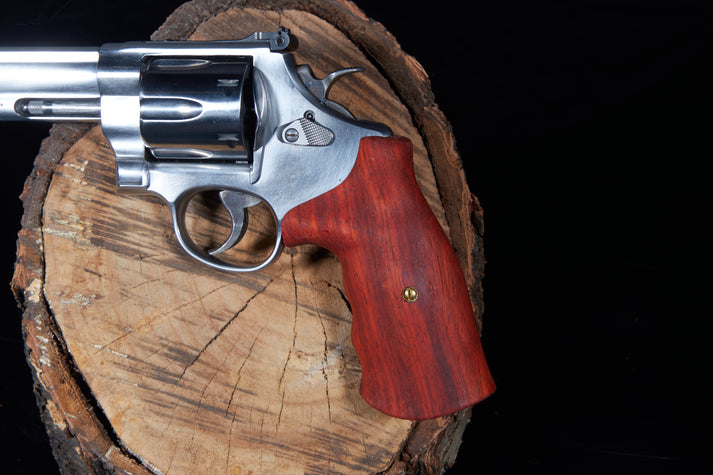 Smith & Wesson N-Frame Grips. Padauk with Oil Finish – Wood St. Grips