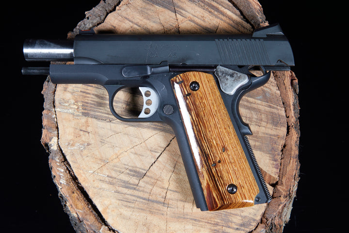 1911 Full-Size Wood Pistol Grips – CNC-Cut & Hand-Finished – Wood St. Grips